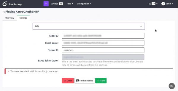 AzureOAuthSMTP Plugin - LimeSurvey Manual